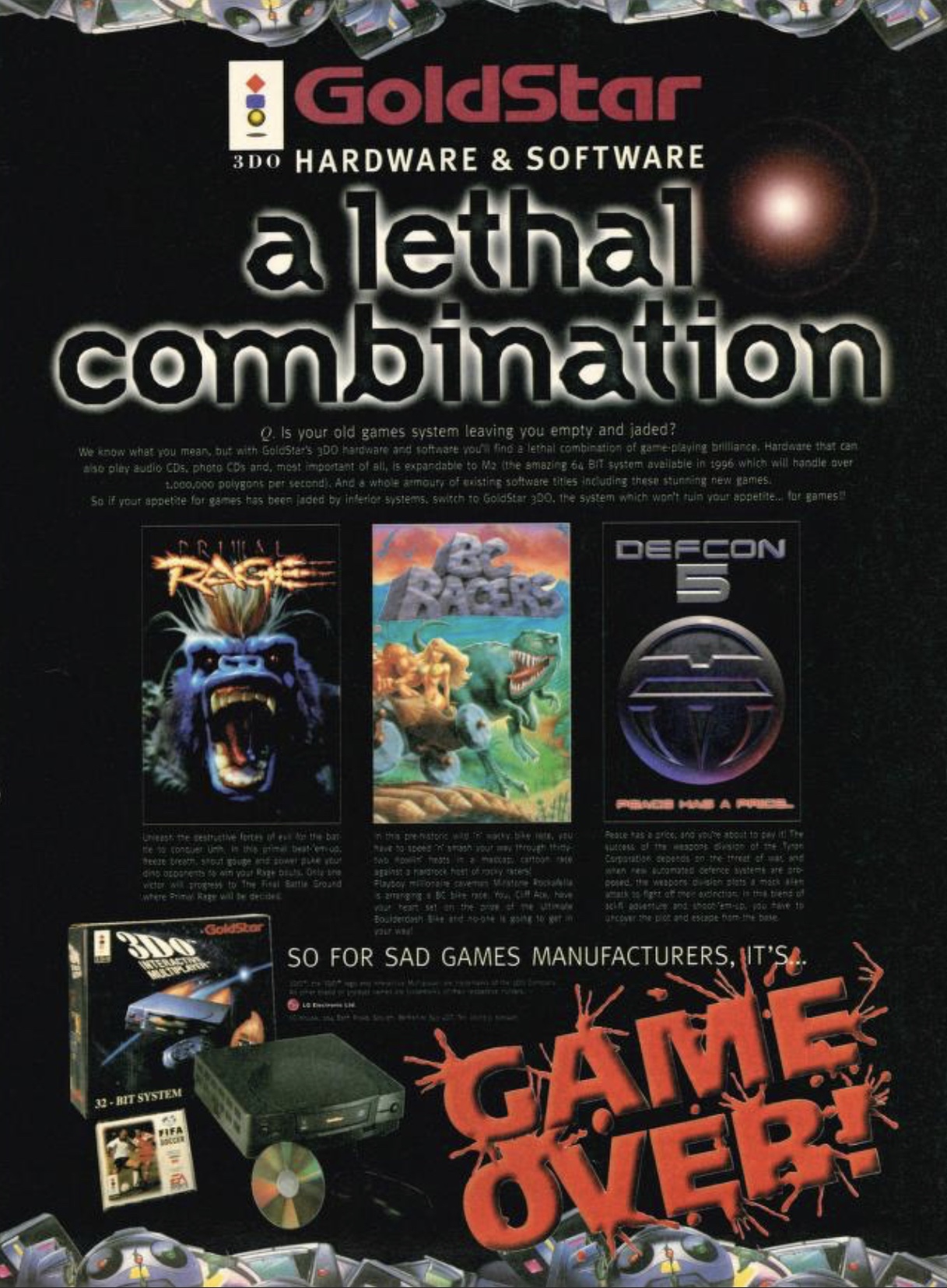Goldstar 3DO Hardware and Software Advertisement