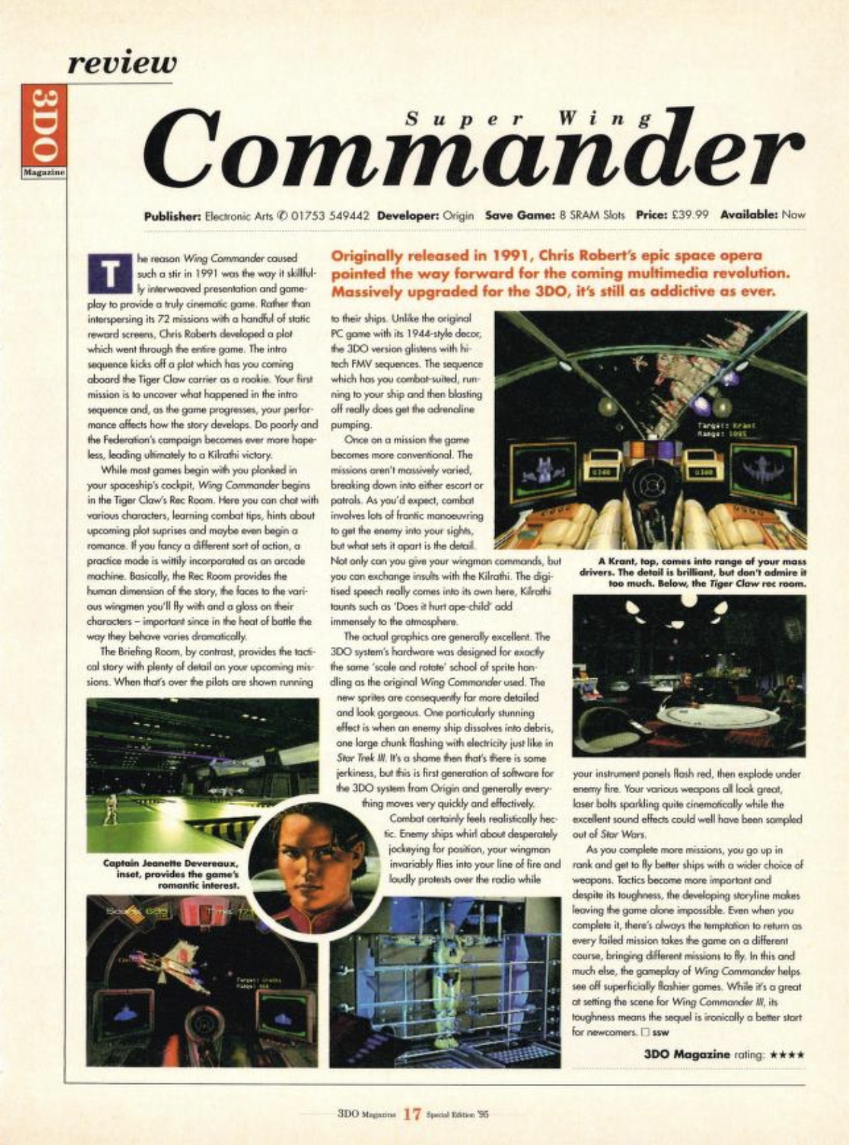 Super Wing Commander (3DO) Review from 3DO Magazine