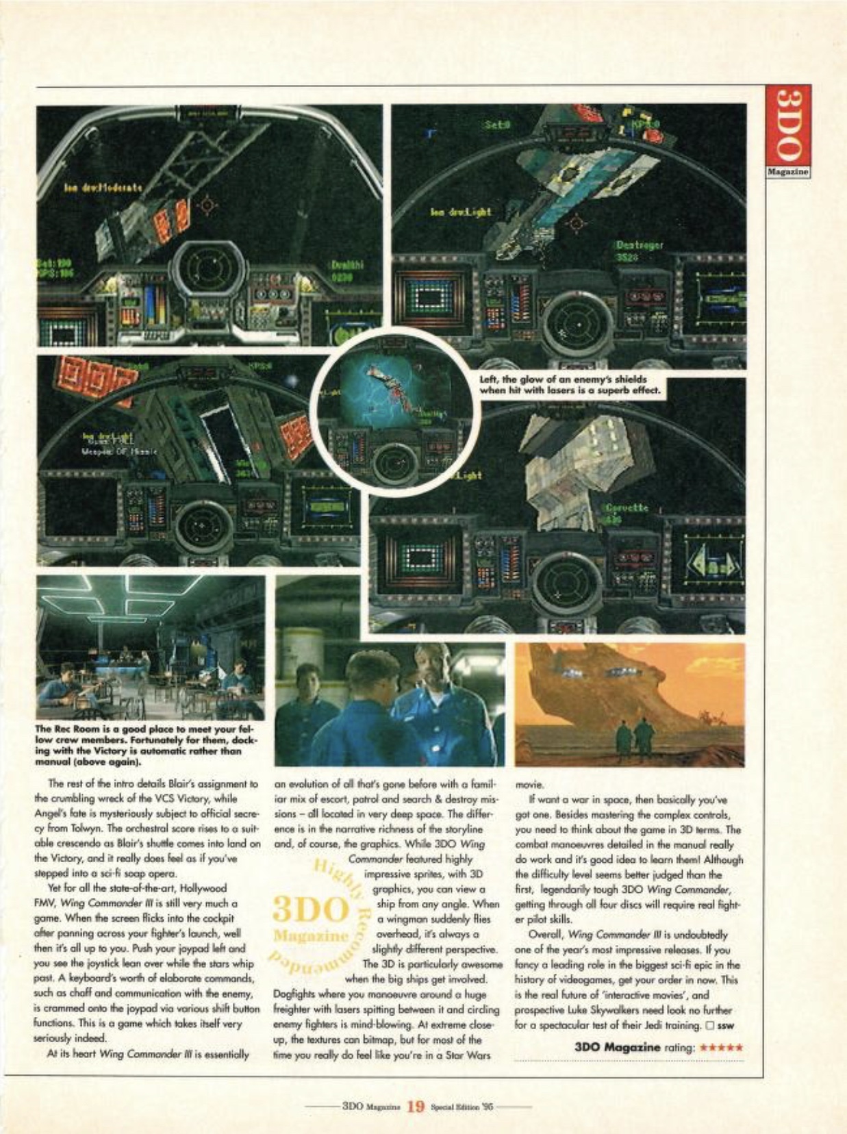 Wing Commander III (3DO) Review from 3DO Magazine
