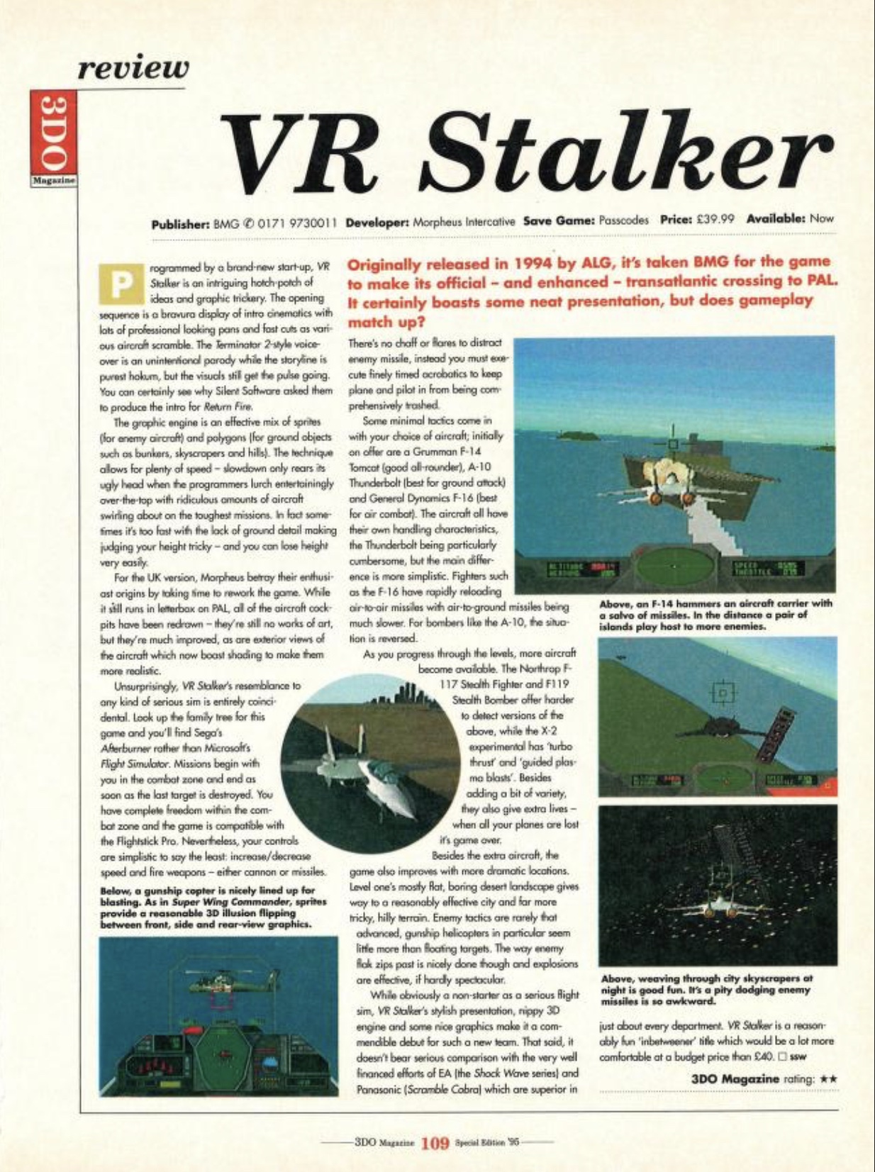 VR Stalker (3DO) Review from 3DO Magazine